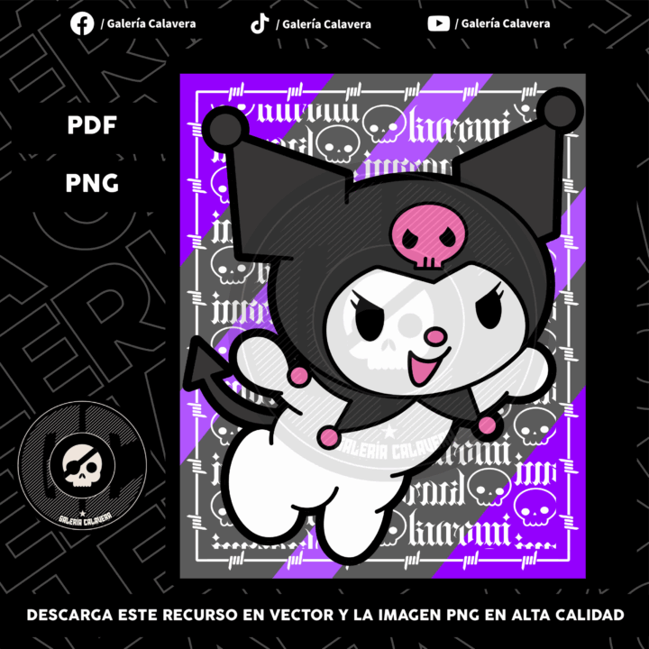 Kuromi Vector y PNG