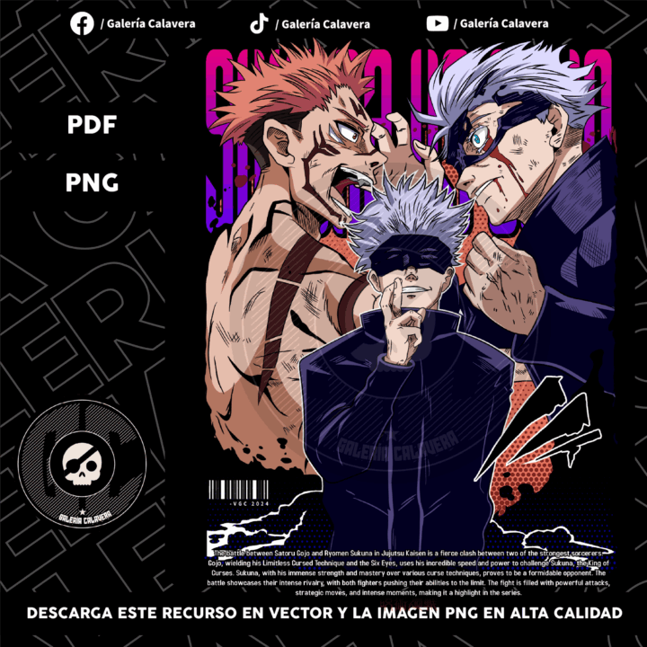 Vector Anime Gojo Sukuna - Vector de Anime.