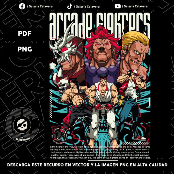 Retro Arcade Fighter Design
