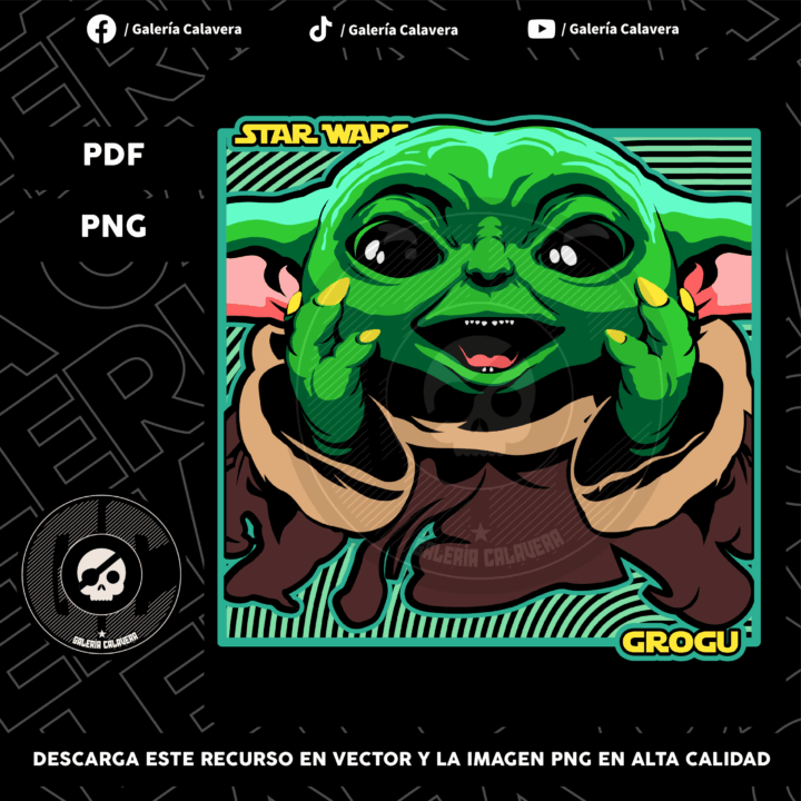 Grogu DTF Design
