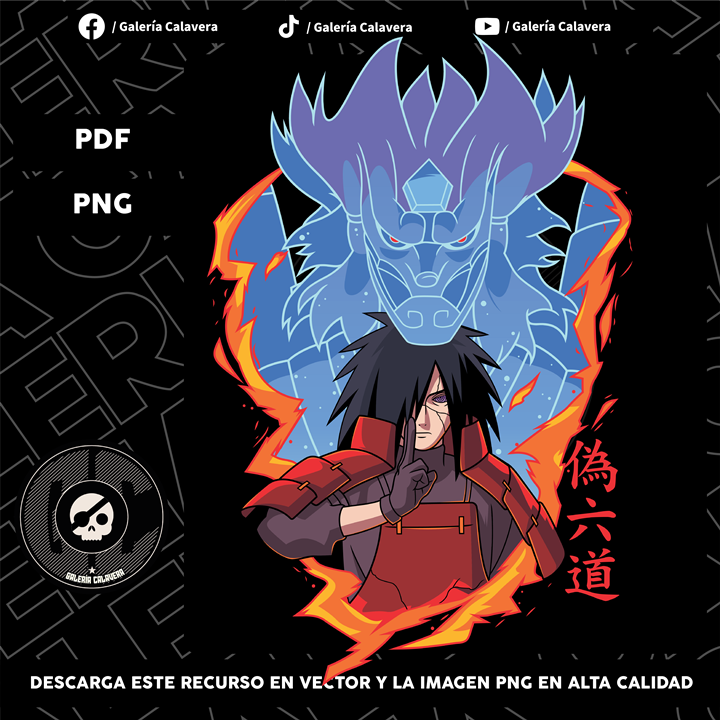 Madara Design DTF Anime