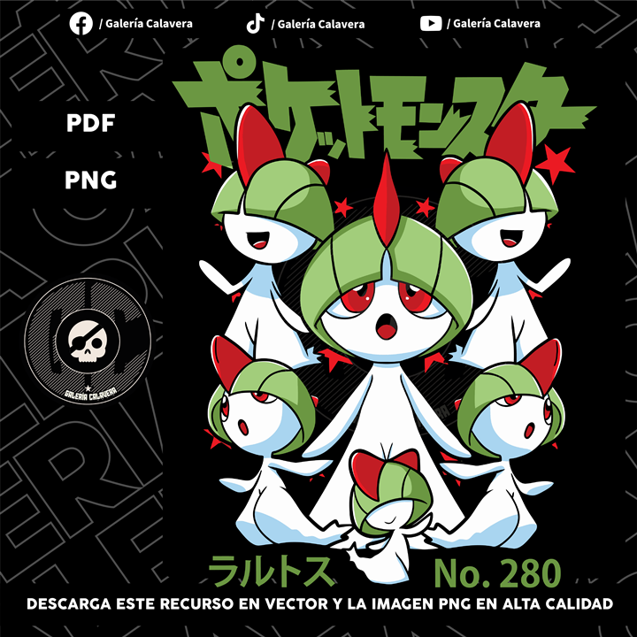 Ralts Anime DTF