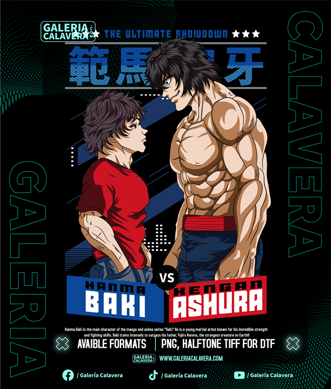 Baki Anime Design