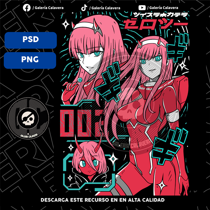 Zero Two psd png