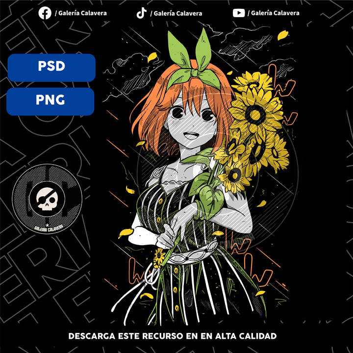 Yotsuba Nakano PSD PNG
