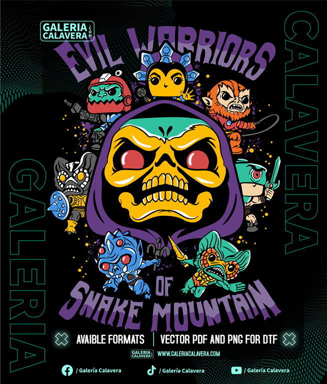 DTF Vector Evil Warriors