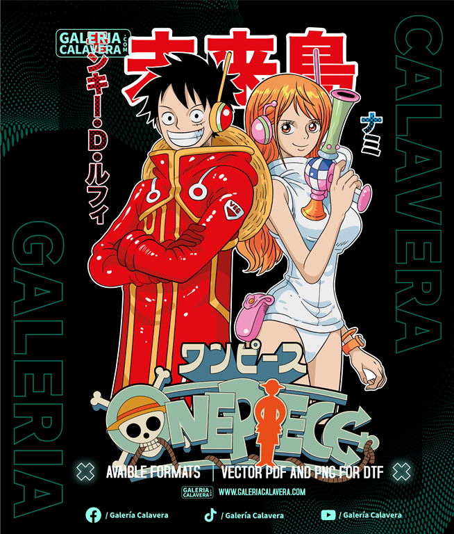 Luffy y Nami Egghead