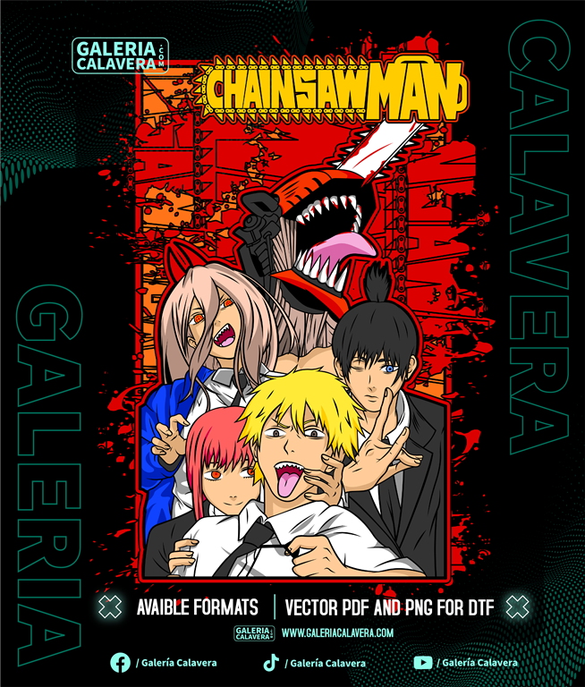 Vector Anime Chainsawman