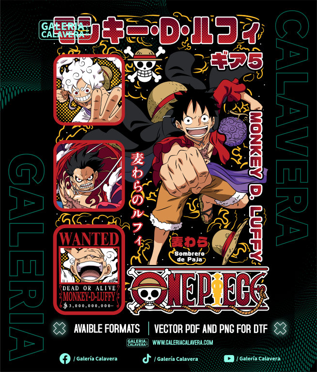 Anime Vector Luffy OP