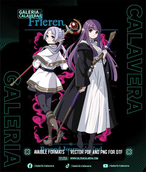 Frieren y Fern Vector