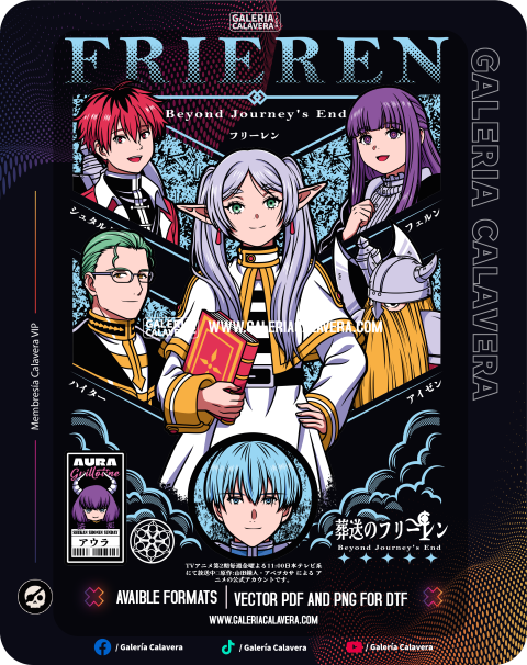 Frieren BJE - Anime Vector DTF.